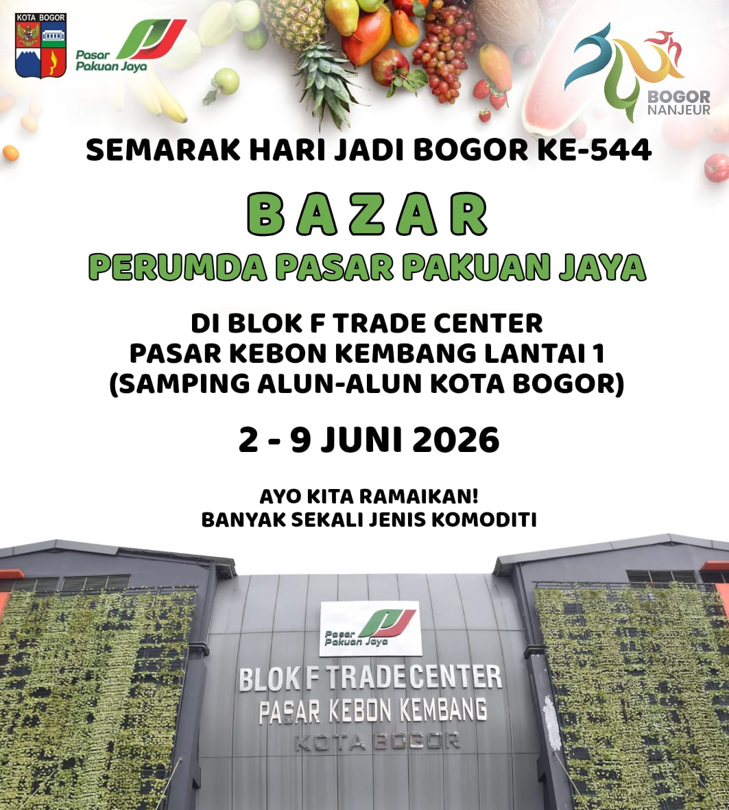 Semarak HJB ke-544, Perumda Pasar Pakuan Jaya Gelar Bazar Murah ...